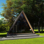 Casă metalică modulară tip A frame - model XXL - Eisen Haus